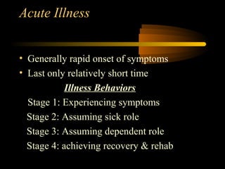 Health and illness | PPT