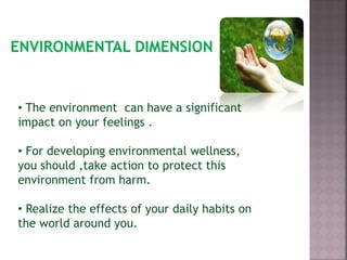 Health and its dimensions | PPT