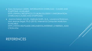 Health and lifestyle ------information overload. | PPTX