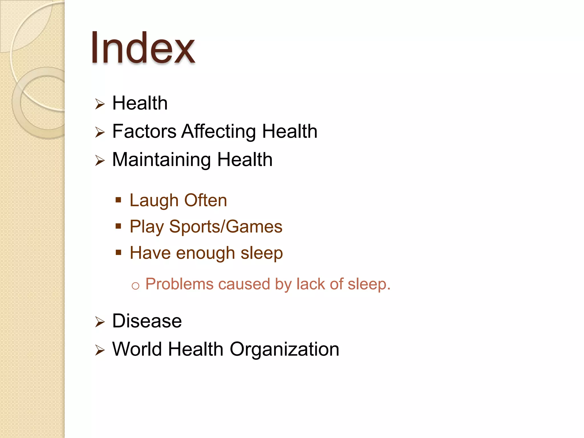 Health and medicine | PPTX