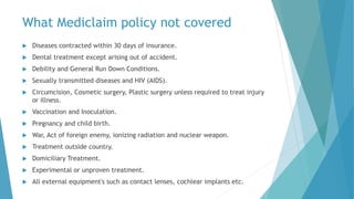 Health and Mediclaim policies | PPT