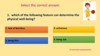 Health and physical education quiz 1 | PPTX | Indoor Environmental ...