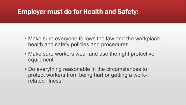Health and Safety at Work | PPTX