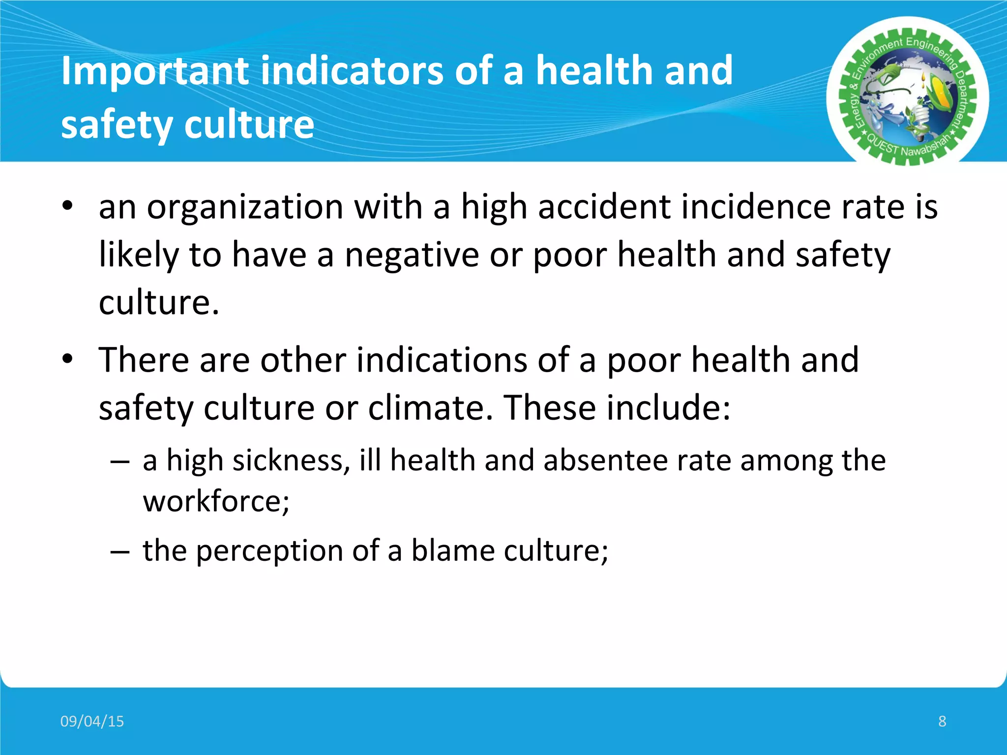 Health and safety culture | PPT