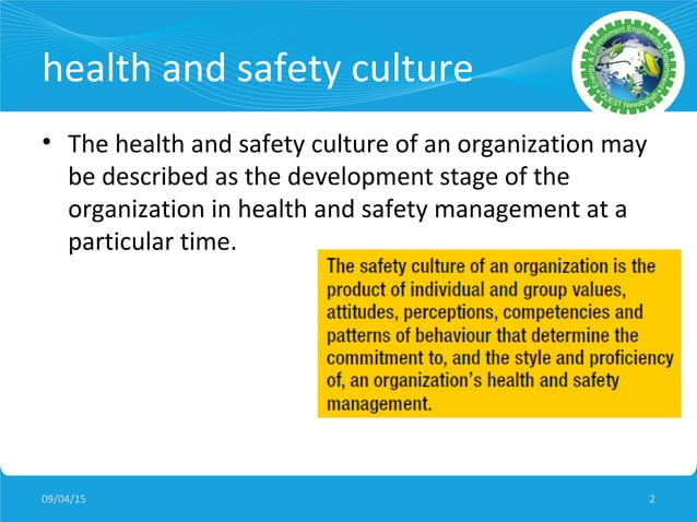 Health and safety culture | PPT
