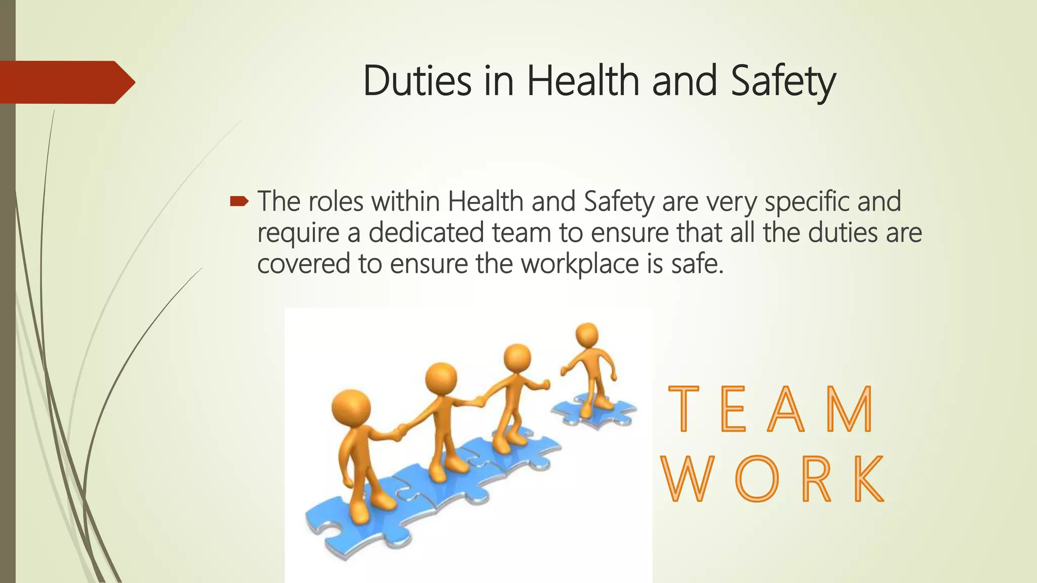 Health and Safety duties | PPTX