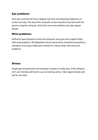 Health and safety ICT | DOCX