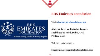 Health and Safety in Construction - EHS Emirates Foundation | PPSX ...