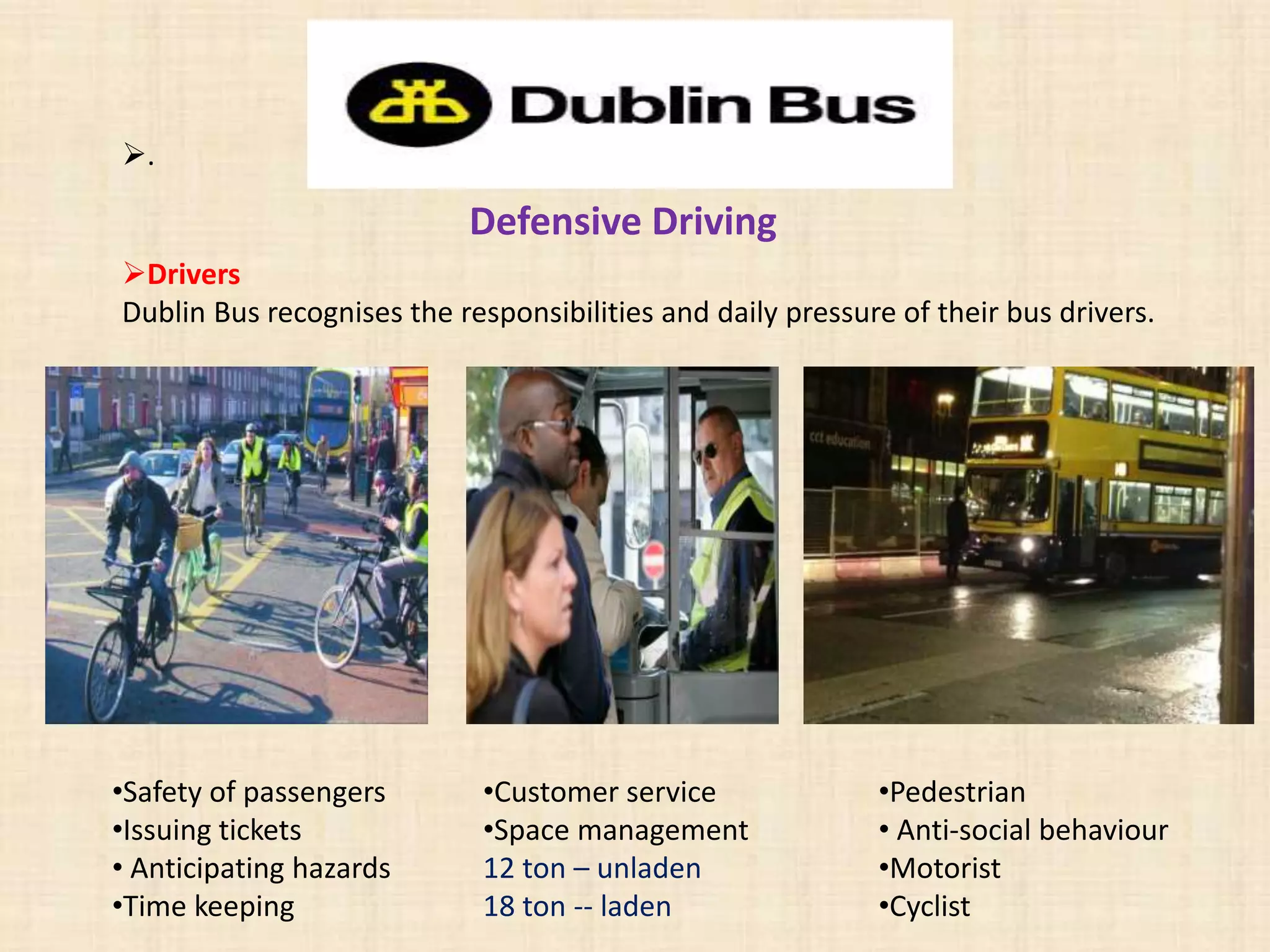 Health and safety in dublin bus | PPTX