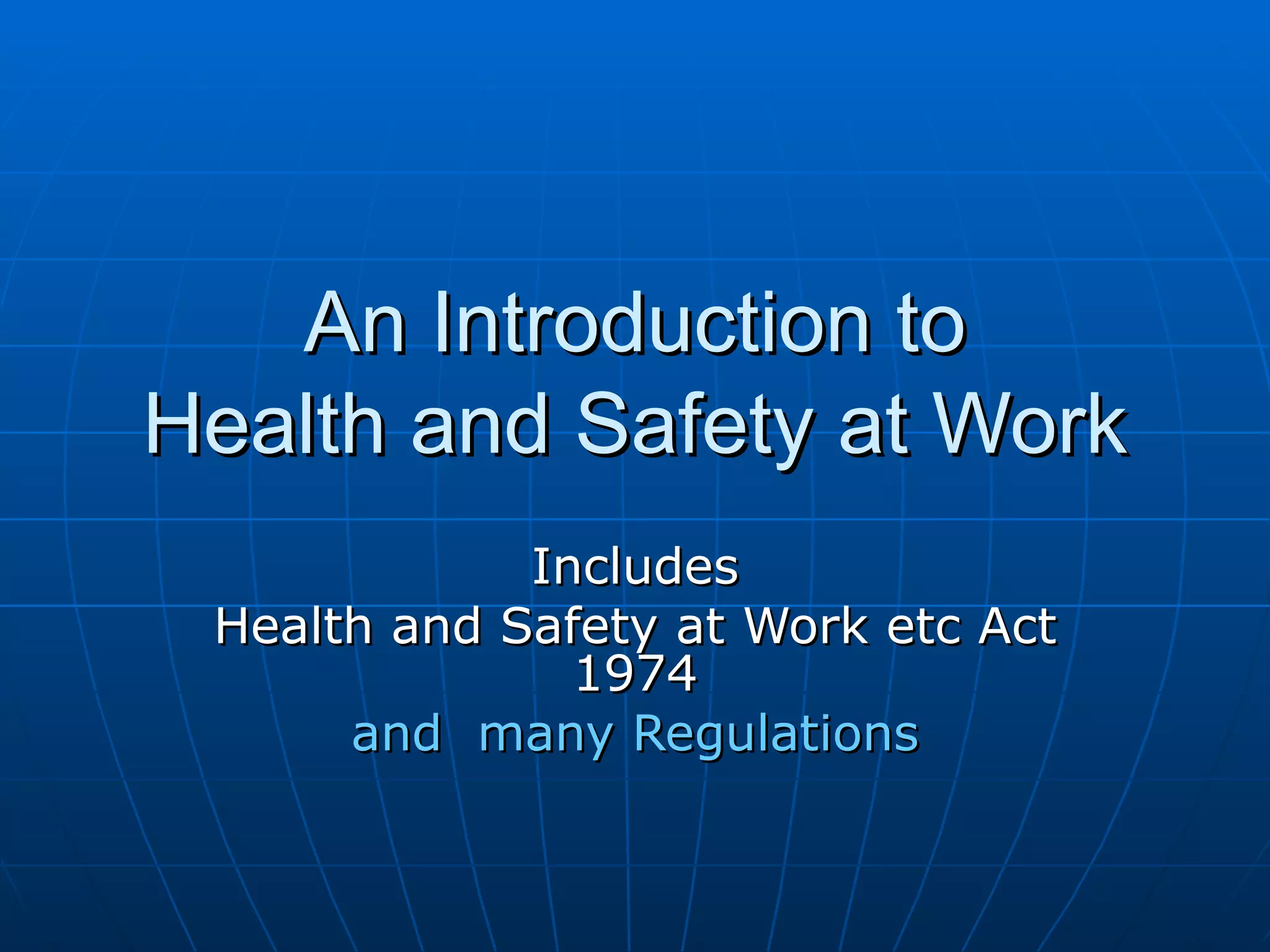 Health And Safety Induction | PPT