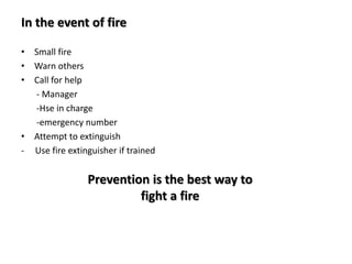 Health and safety induction | PPTX