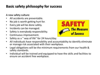 Health and safety induction | PPTX