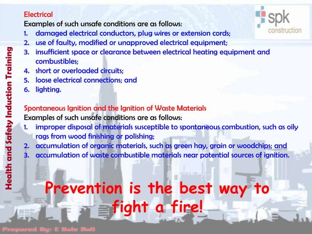 Health And Safety Induction Training | PPTX | First Aid | Injuries