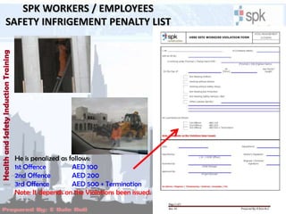 Health And Safety Induction Training | PPTX