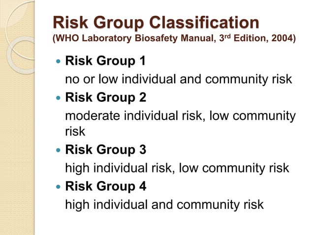 Health and safety in microbiological practices | PPTX | Infectious ...
