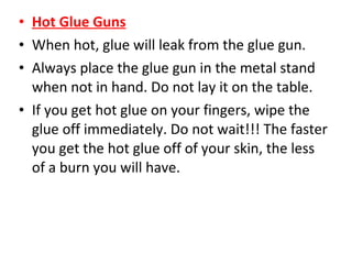 Health and safety in the technology classroom | PPT