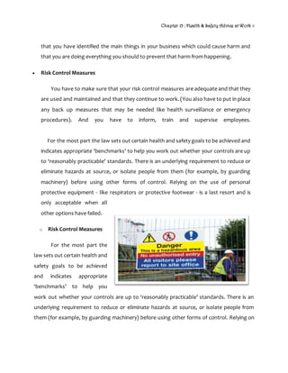 Health and Safety in the Workplace | PDF