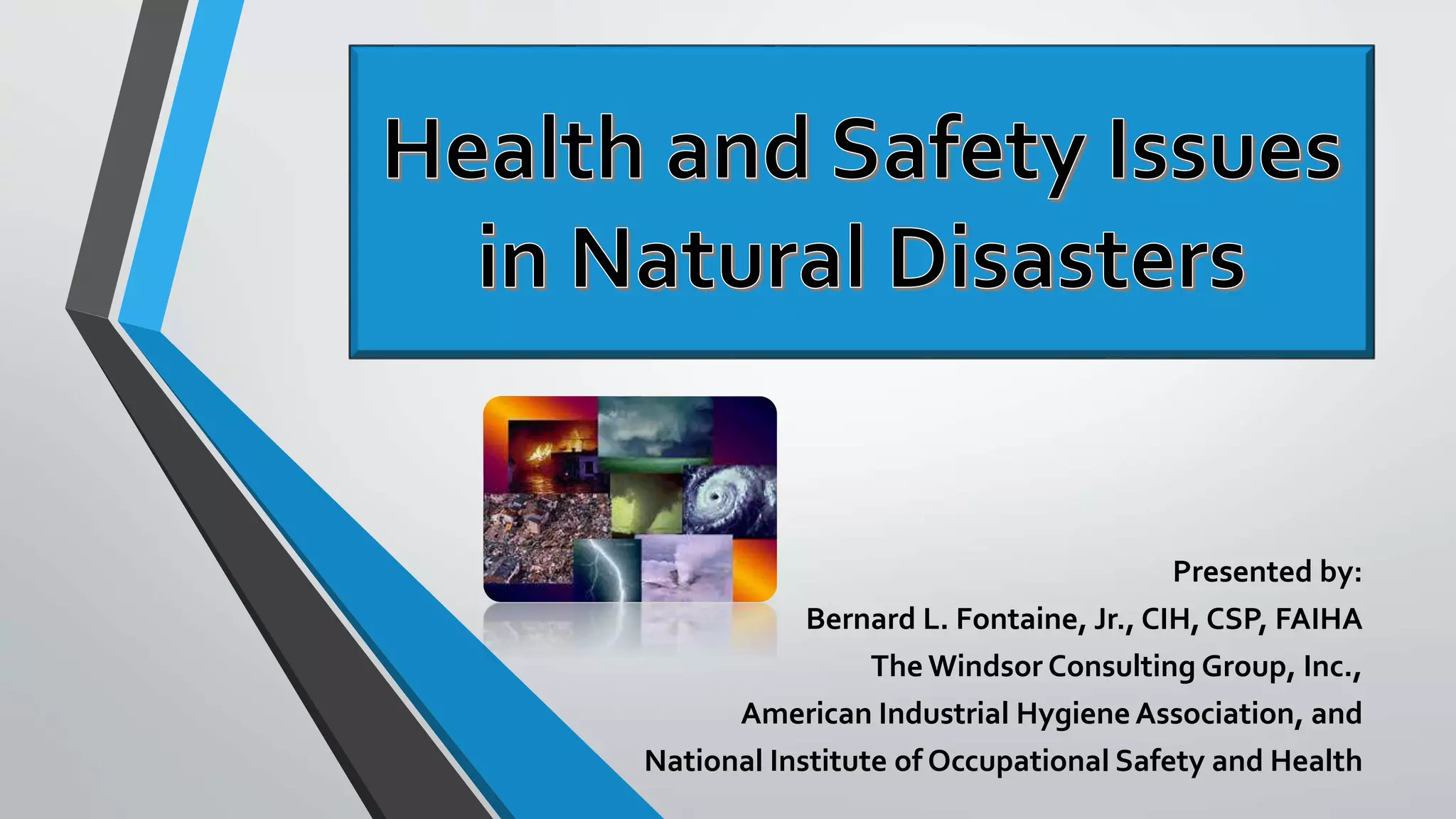 Health and Safety Issues in Natural Disasters | PPTX | Geology | Science