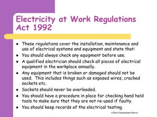 Health and safety legislation | PPTX