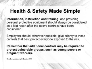 Health and safety made simple | PPT
