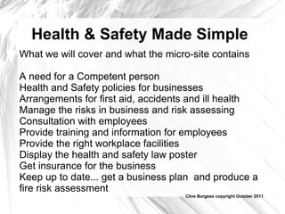 Health and safety made simple | PPT