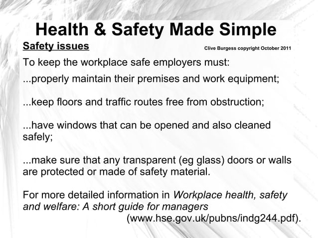 Health and safety made simple | PPT