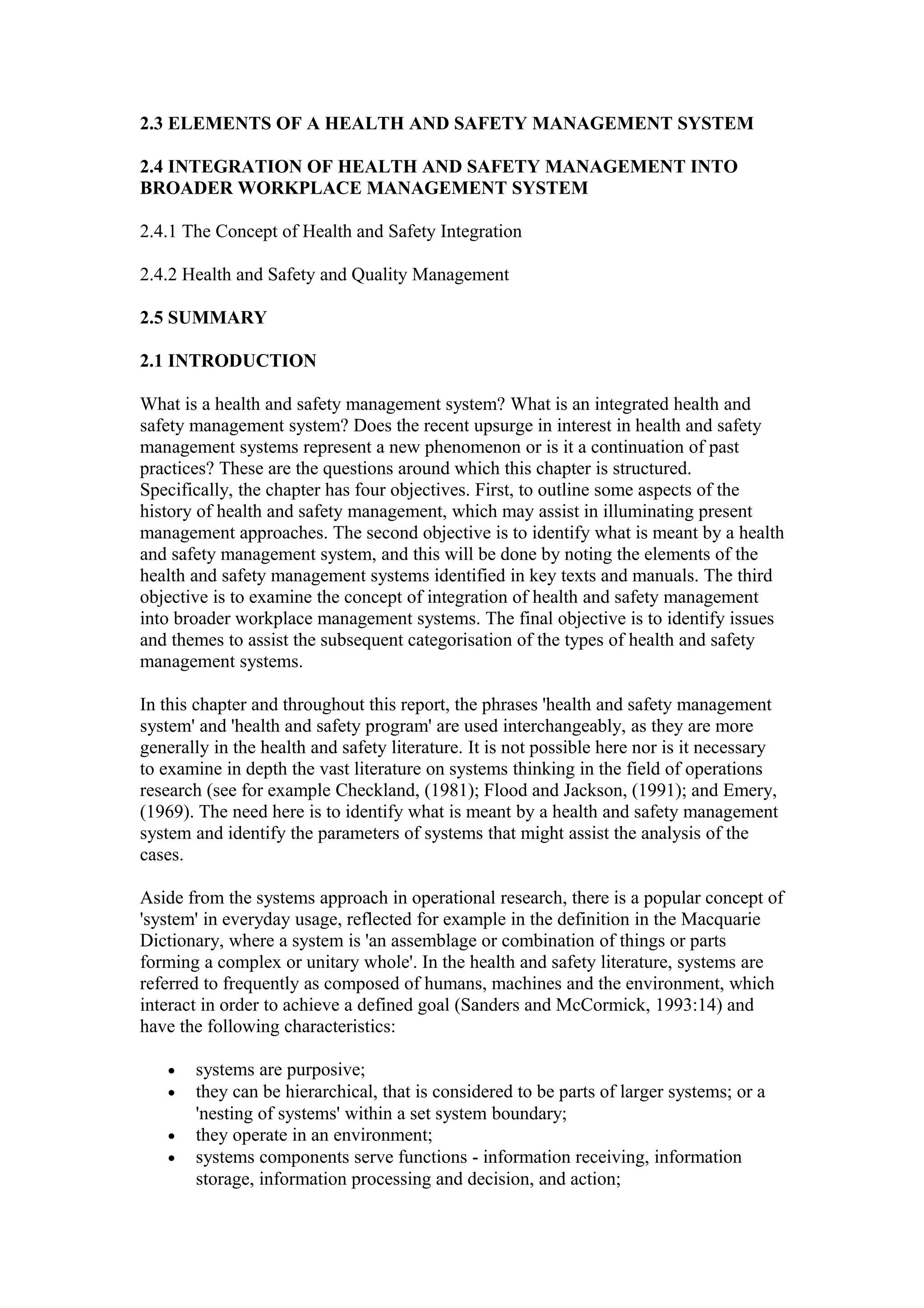 Health and safety management systems | DOC