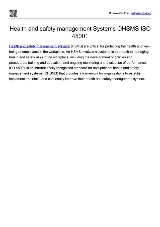 Health and safety management Systems OHSMS ISO 45001.pdf