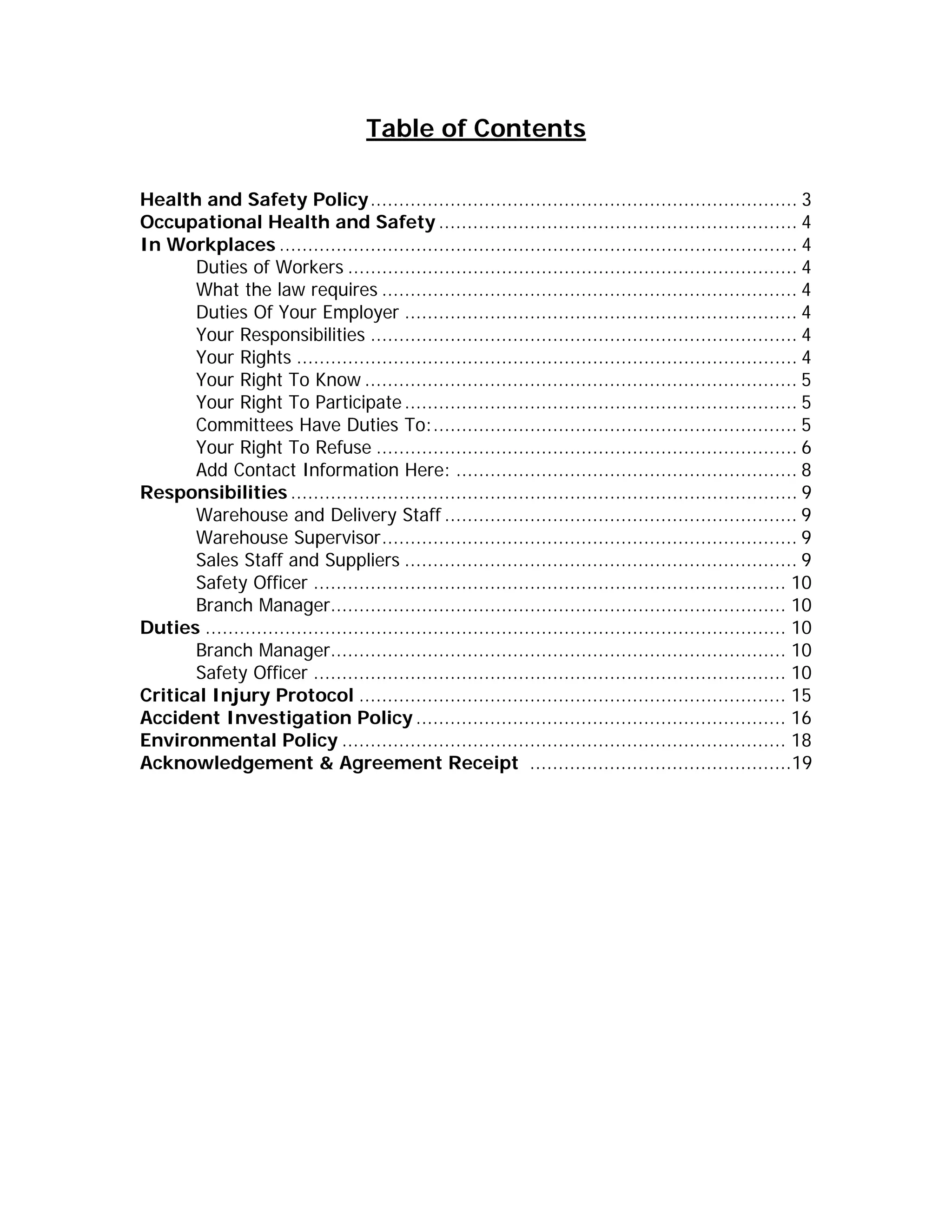 Health and safety_manual_sample | PDF