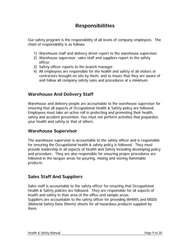 Health and safety_manual_sample | PDF