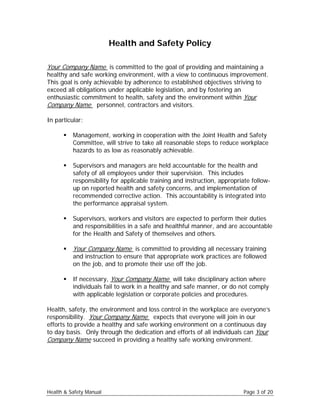 Health and safety_manual_sample | PDF