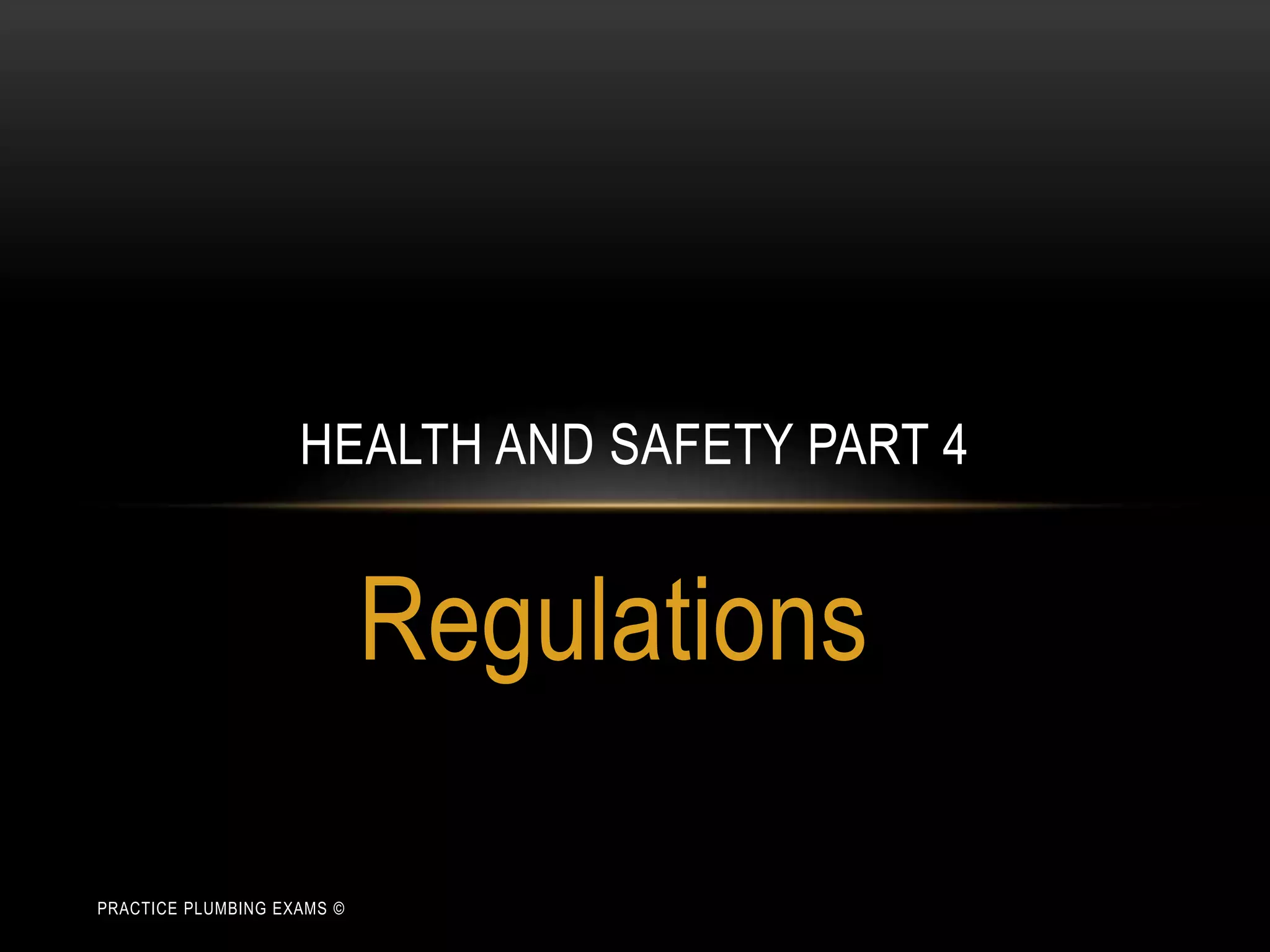 Health and safety part 4 | PPT