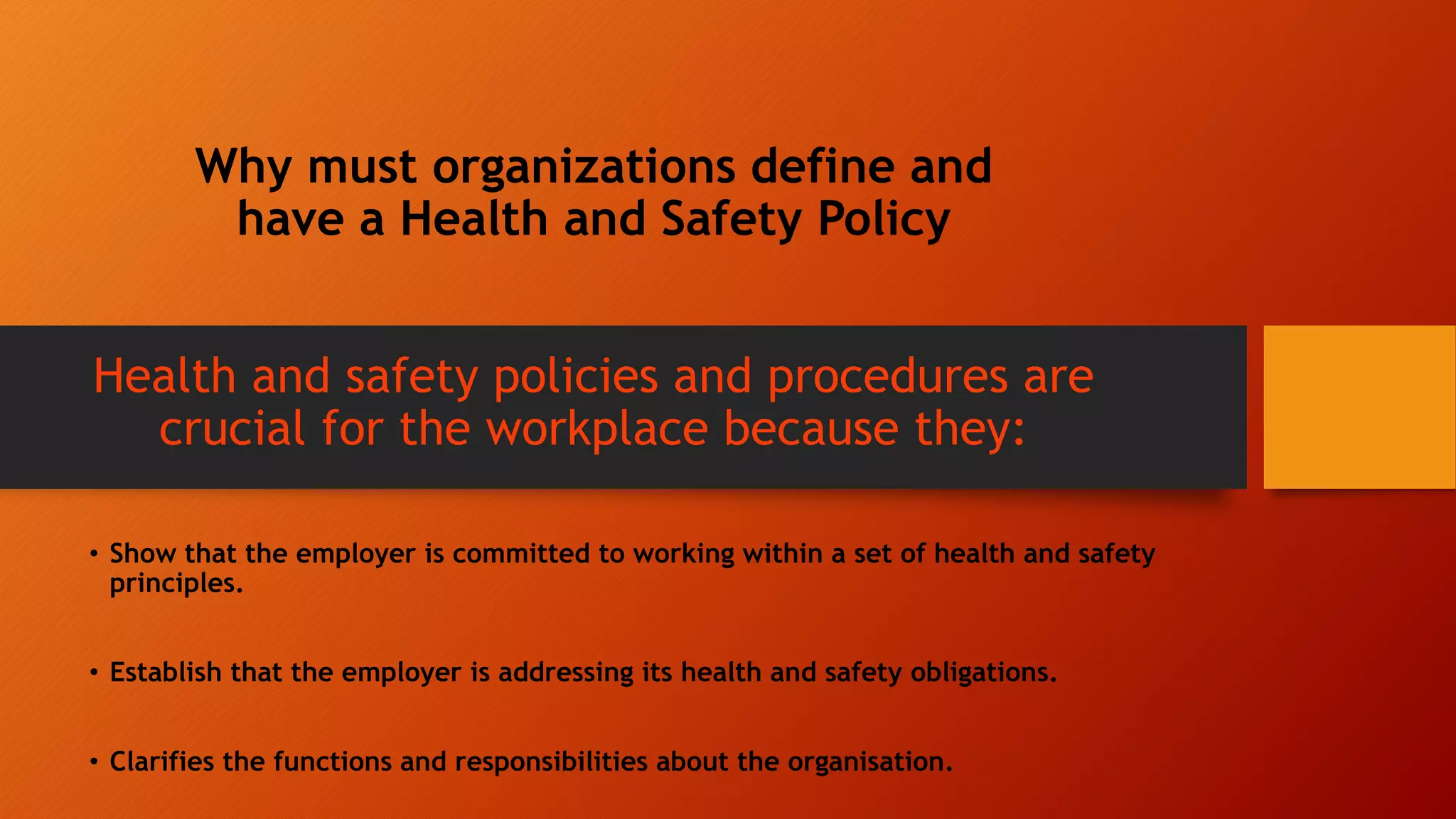 Health and Safety Policies | PPTX