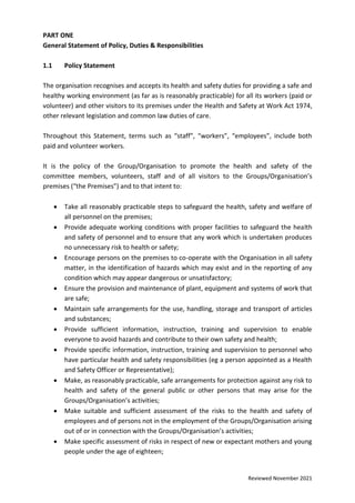 health_and_safety_policy_template for everyone | PDF