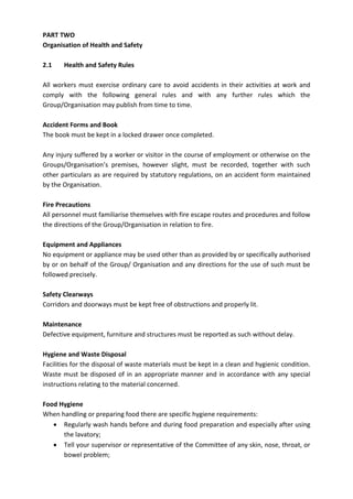 health_and_safety_policy_template for everyone | PDF