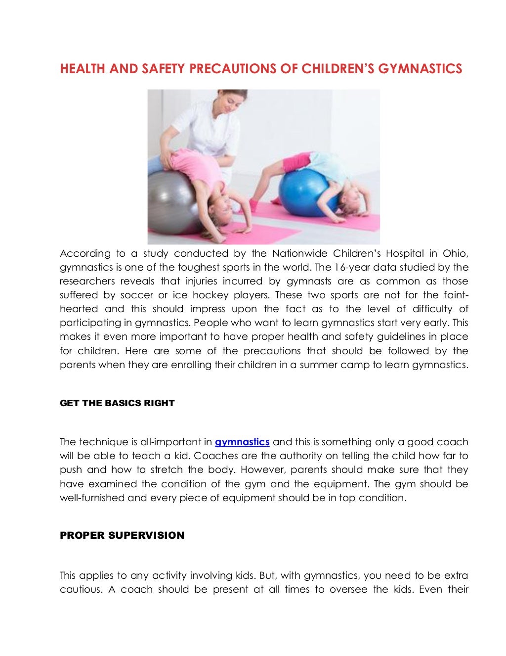 HEALTH AND SAFETY PRECAUTIONS OF CHILDREN S GYMNASTICS health-and-safety-precautions-of-children-s-gymnastics