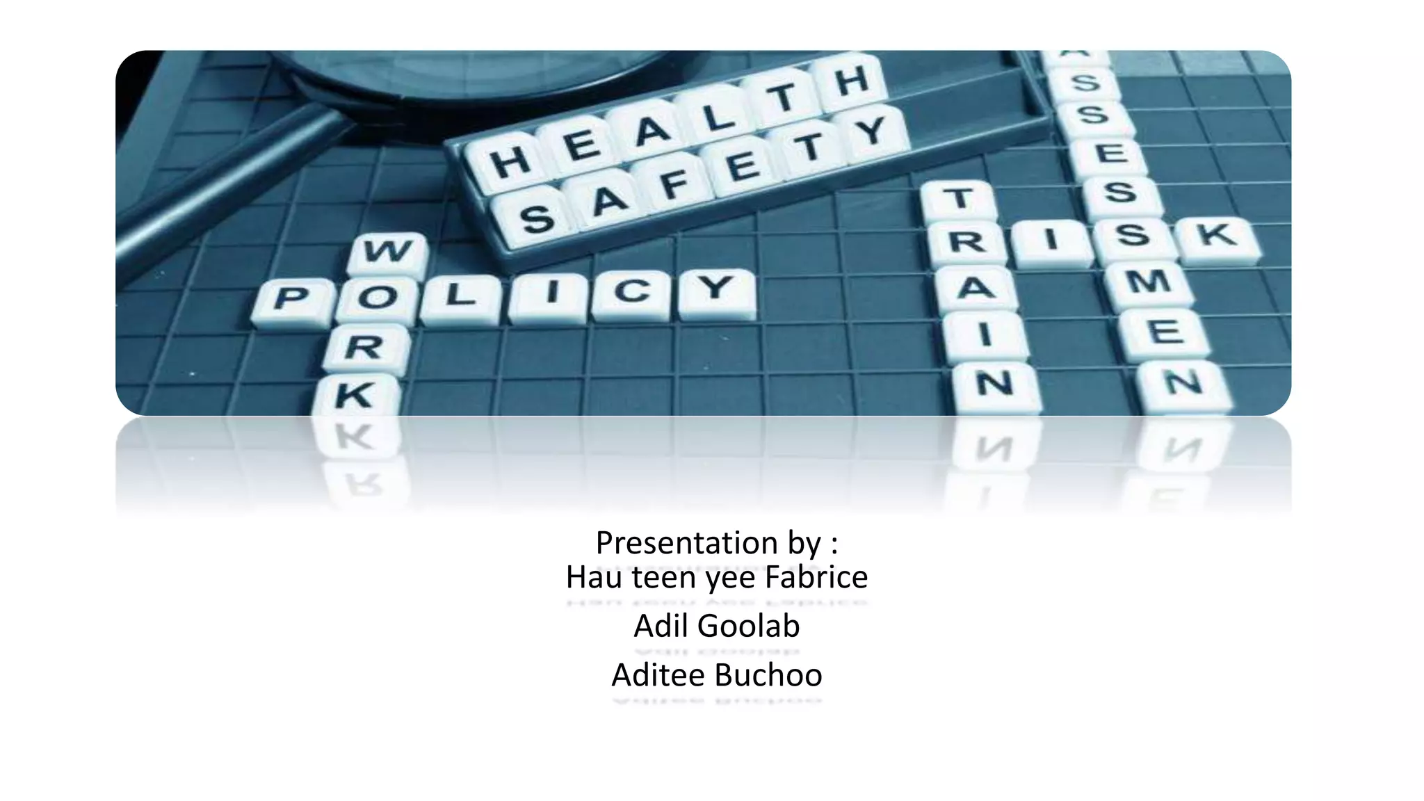Health and safety presentation | PPT