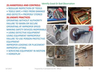 Health and safety representative inspection trainings. | PPTX