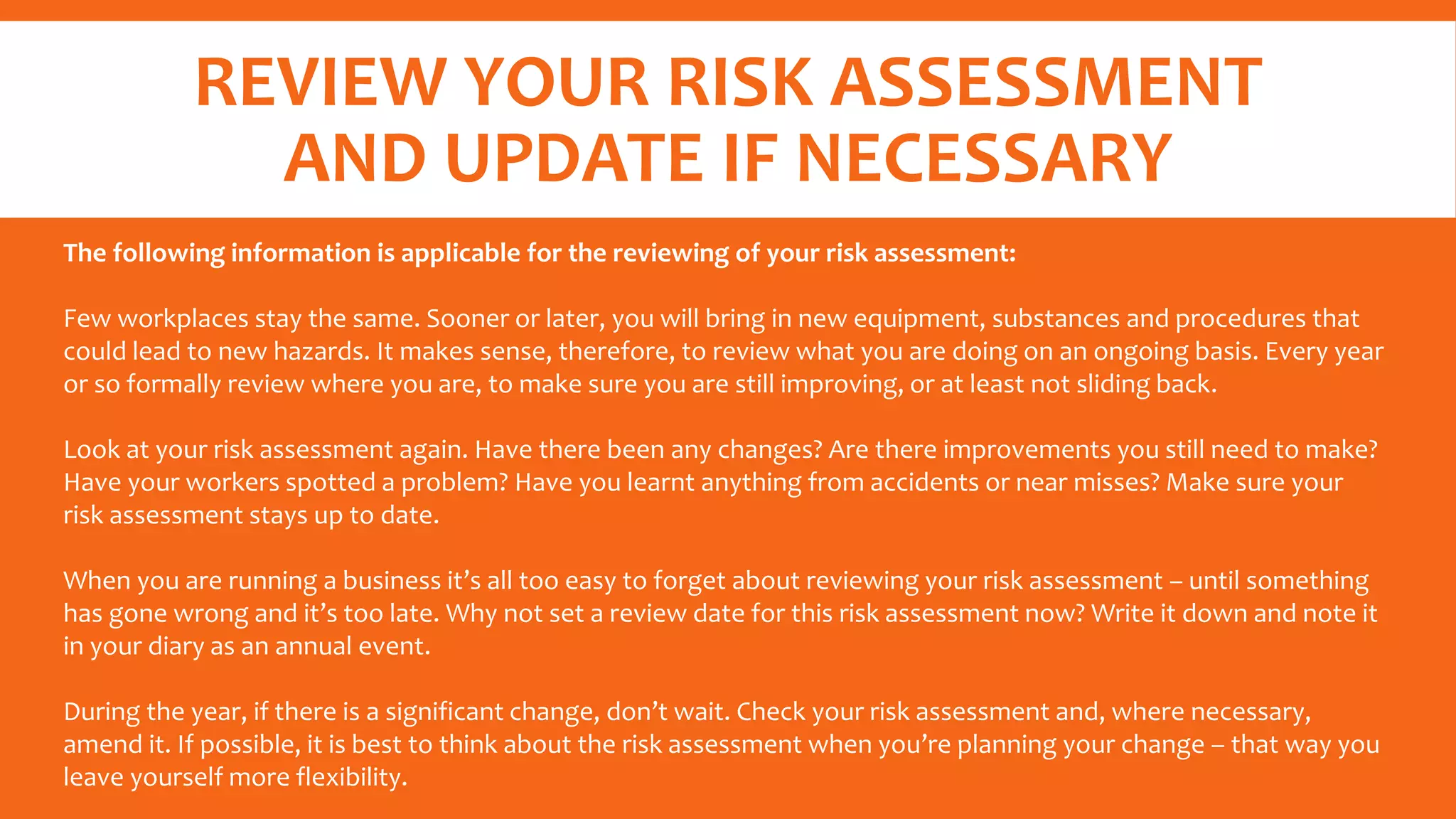 Health and Safety Risk Assessments | PPTX