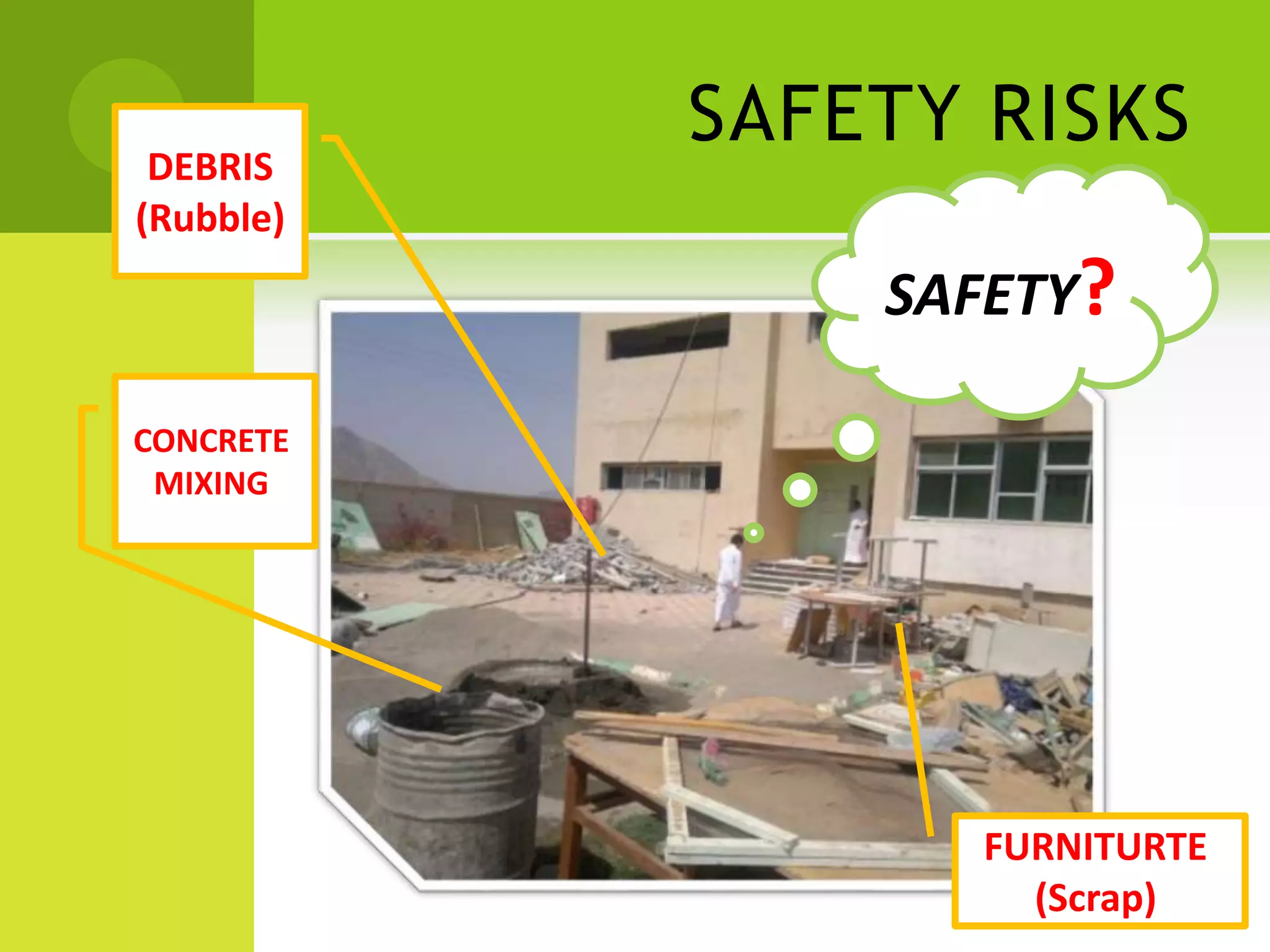 Health and safety risks in buildings renovation project | PPTX