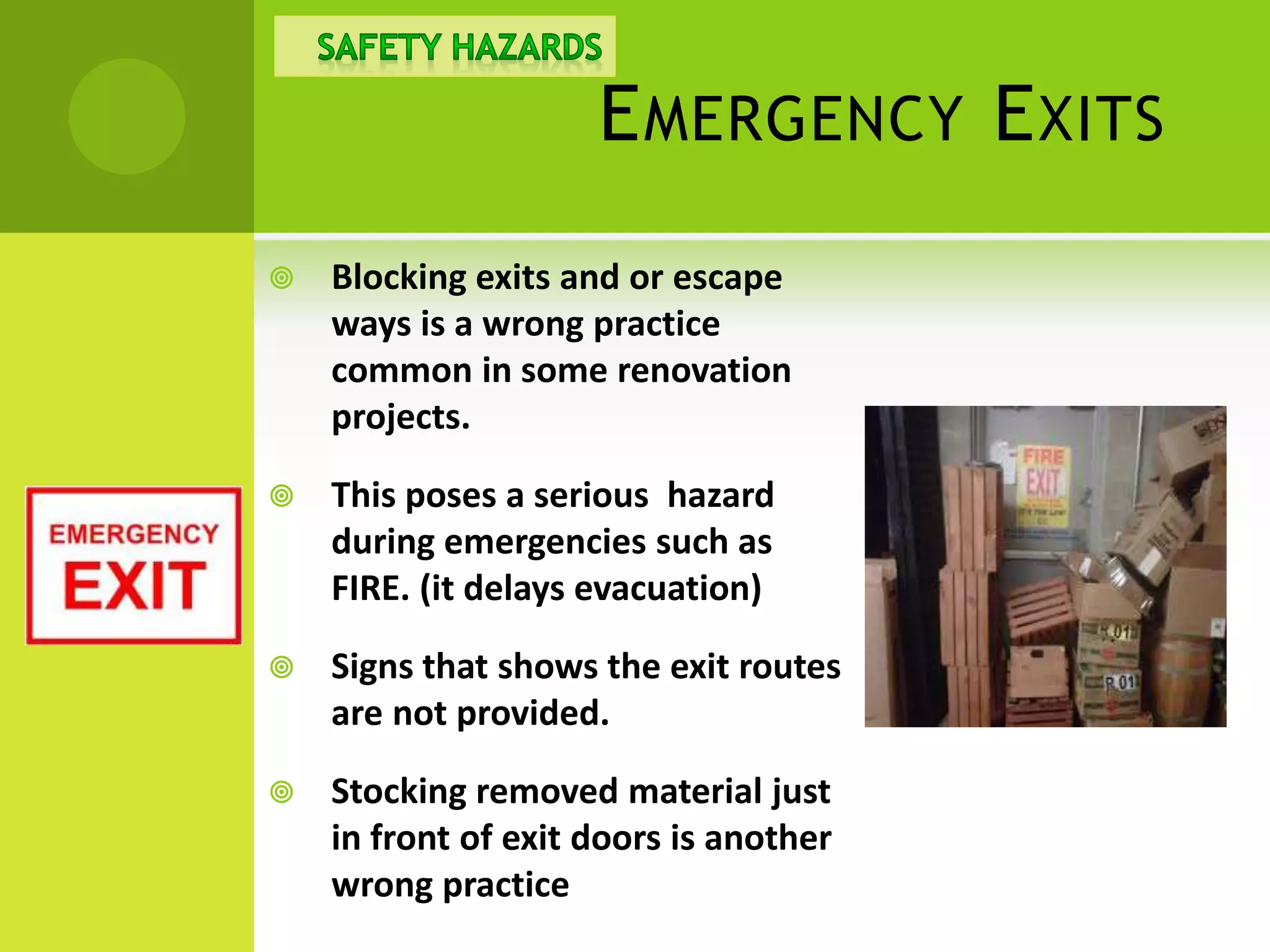Health and safety risks in buildings renovation project | PPTX