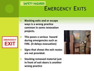 Health and safety risks in buildings renovation project | PPTX