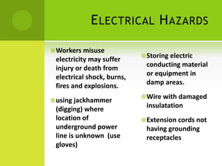 Health and safety risks in buildings renovation project | PPTX