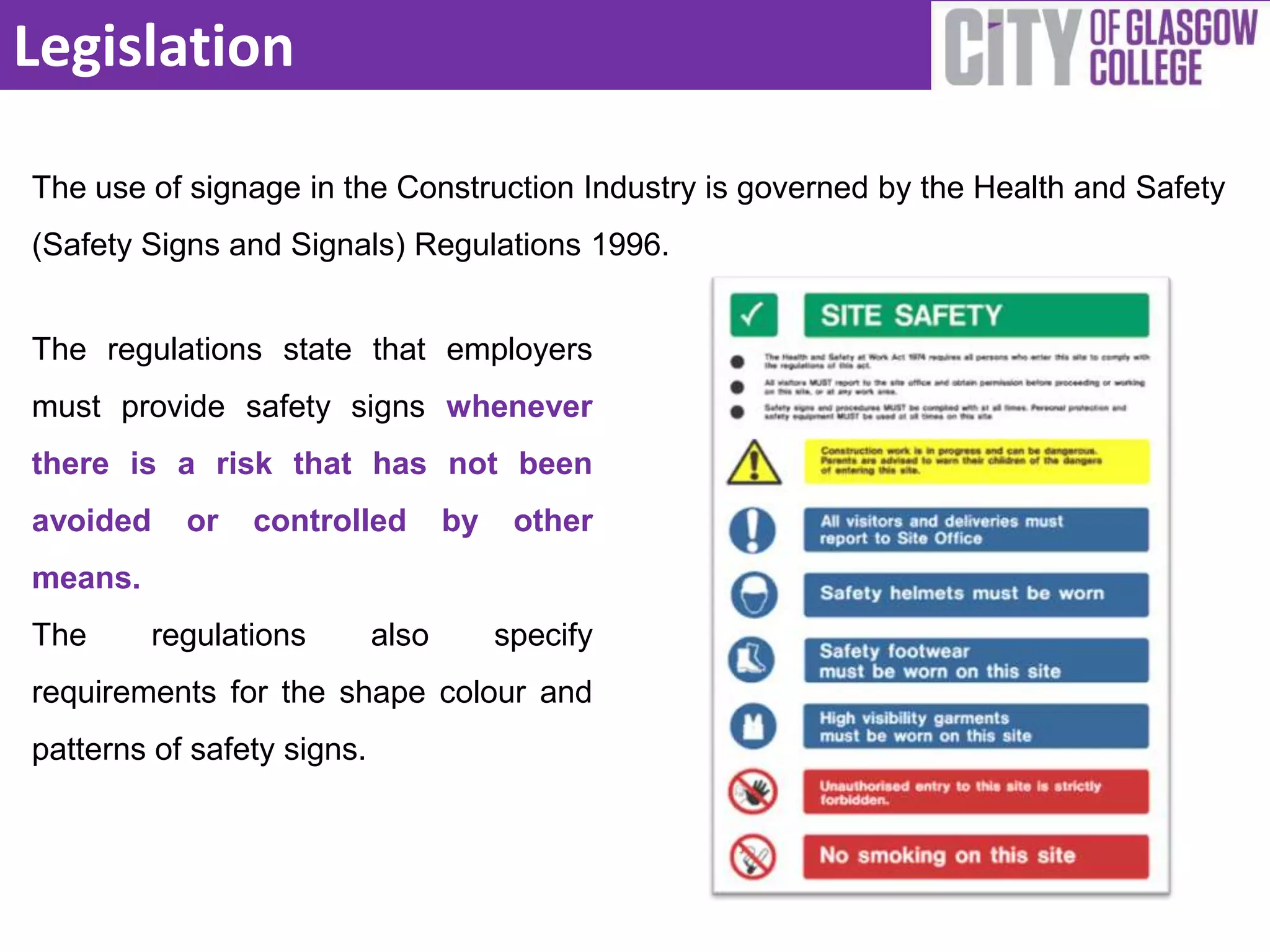 Health and Safety Signage | PPTX