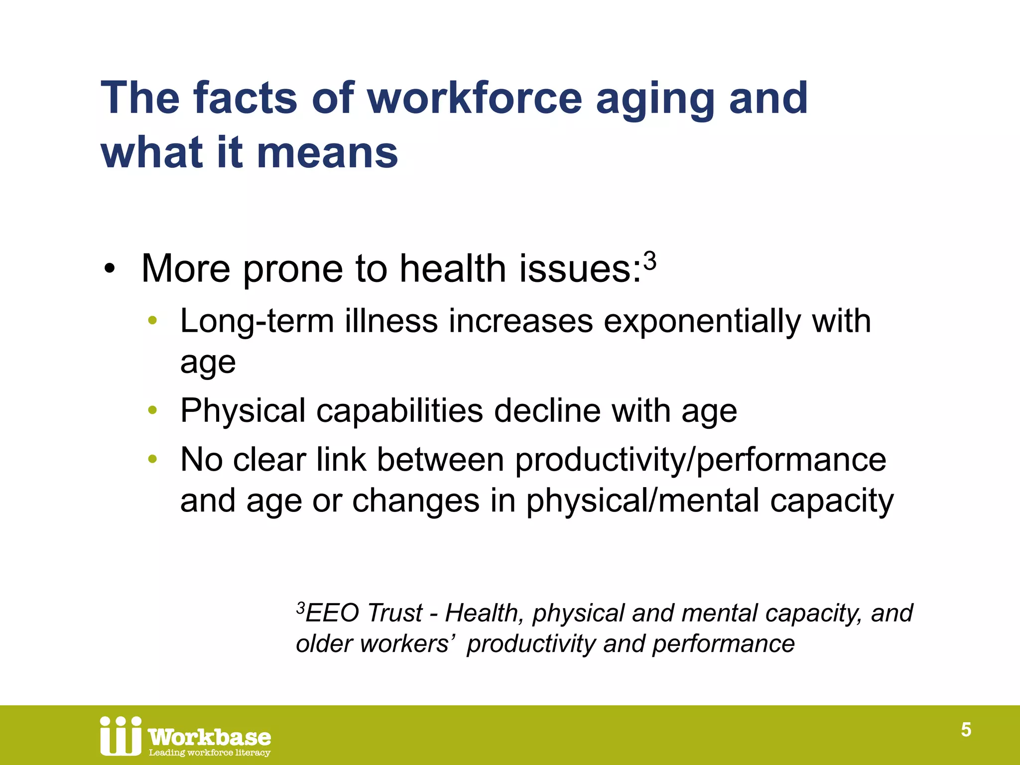 Effective health and safety strategies for an aging workforce | PPTX