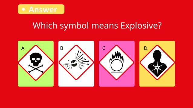 Health and Safety Symbols Quiz Presentation in Colorful Illustrative ...