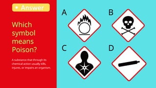 Health and Safety Symbols Quiz Presentation in Colorful Illustrative ...