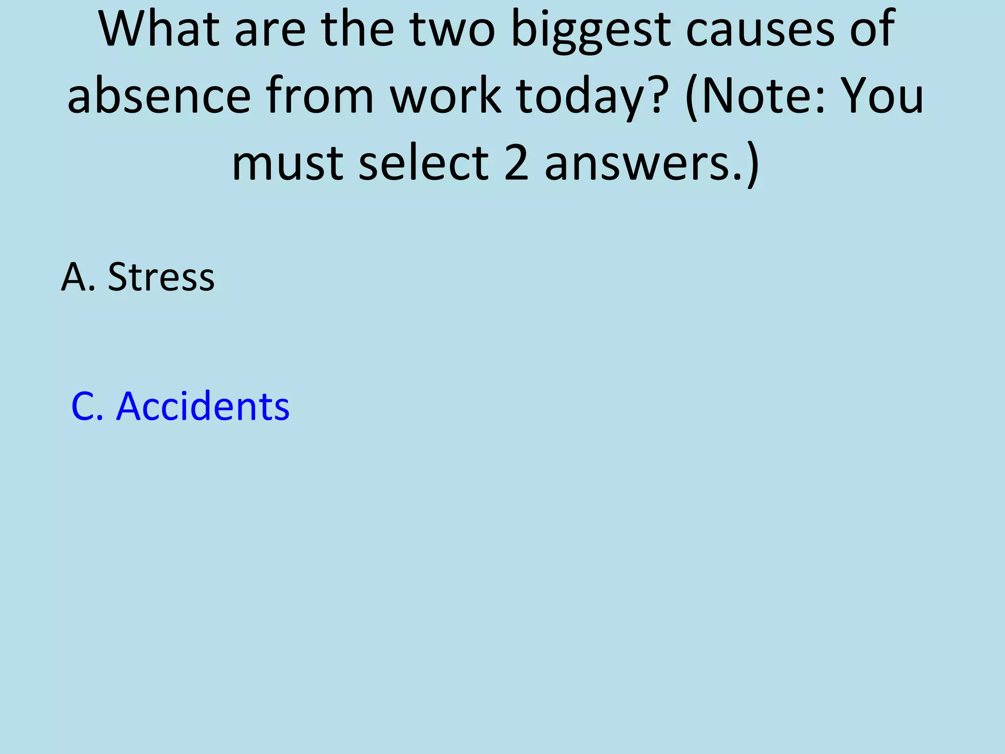 Health and Safety Training Quiz - Qwizdom ppt | PPT