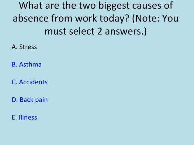 Health and Safety Training Quiz - Qwizdom ppt | PPT