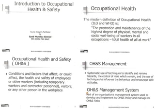 Introduction to Health and Safety | PDF